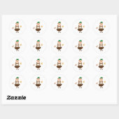 German Man Classic Round Sticker | Zazzle