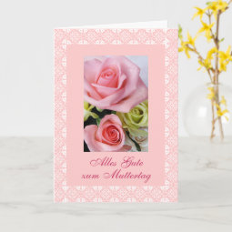 German: Mother's day / Muttertag Card | Zazzle