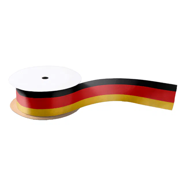 German national flag satin ribbon | Zazzle