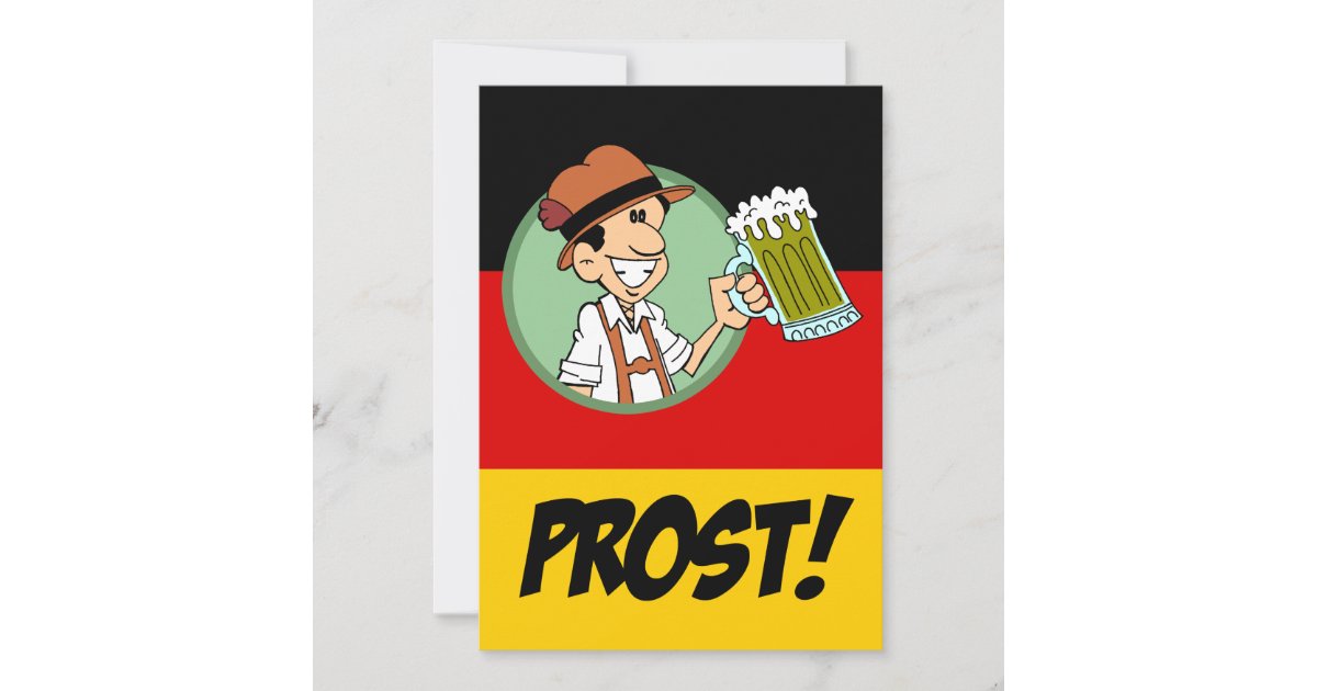 German Prost Oktoberfest German Party Invitation | Zazzle