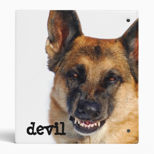 German Shepherd 3 Ring Binder | Zazzle