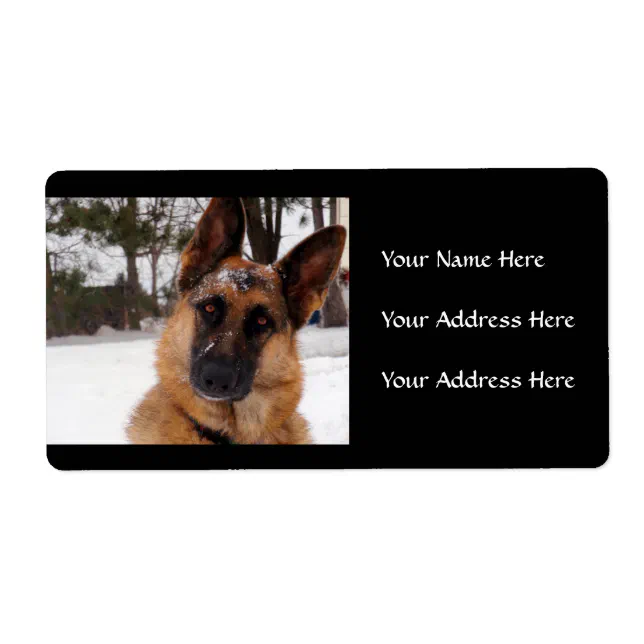 German Shepherd Address Labels | Zazzle
