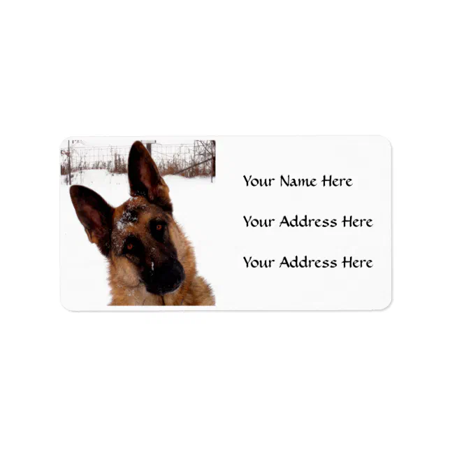 German Shepherd Address Labels | Zazzle