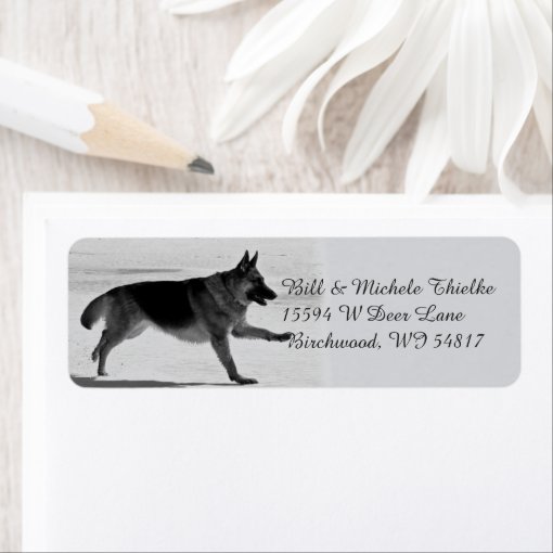 German Shepherd Address Labels | Zazzle