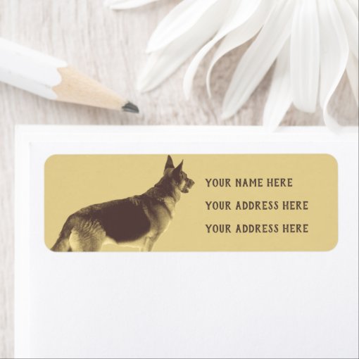German Shepherd Address Labels | Zazzle