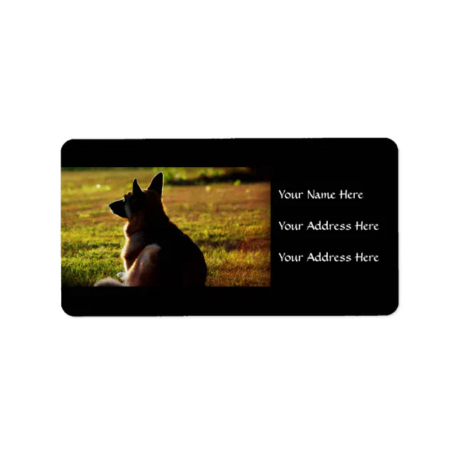 German Shepherd Address Labels | Zazzle