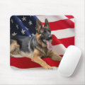 German Shepherd All American Mousepad | Zazzle