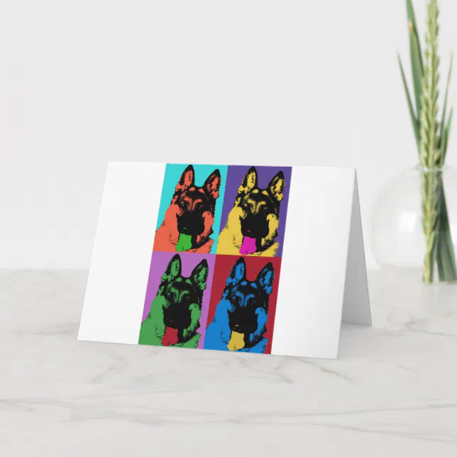 German Shepherd Art Card | Zazzle