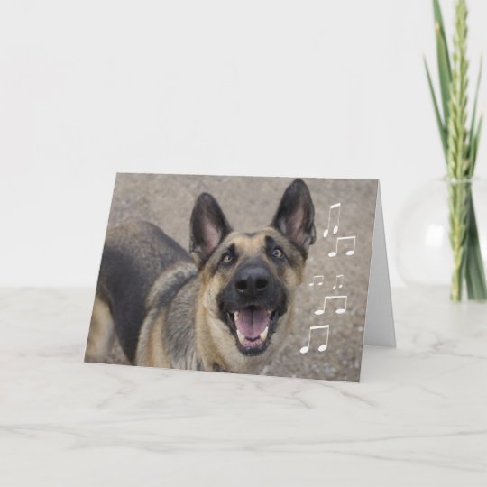 German Shepherd Birthday Card | Zazzle.com