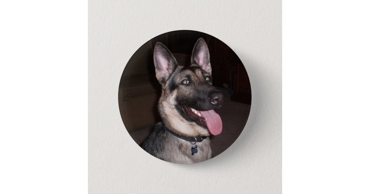 German Shepherd Button | Zazzle
