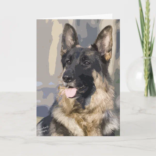 German Shepherd Card | Zazzle