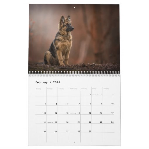 German shepherd dog 2021 calendar. calendar | Zazzle
