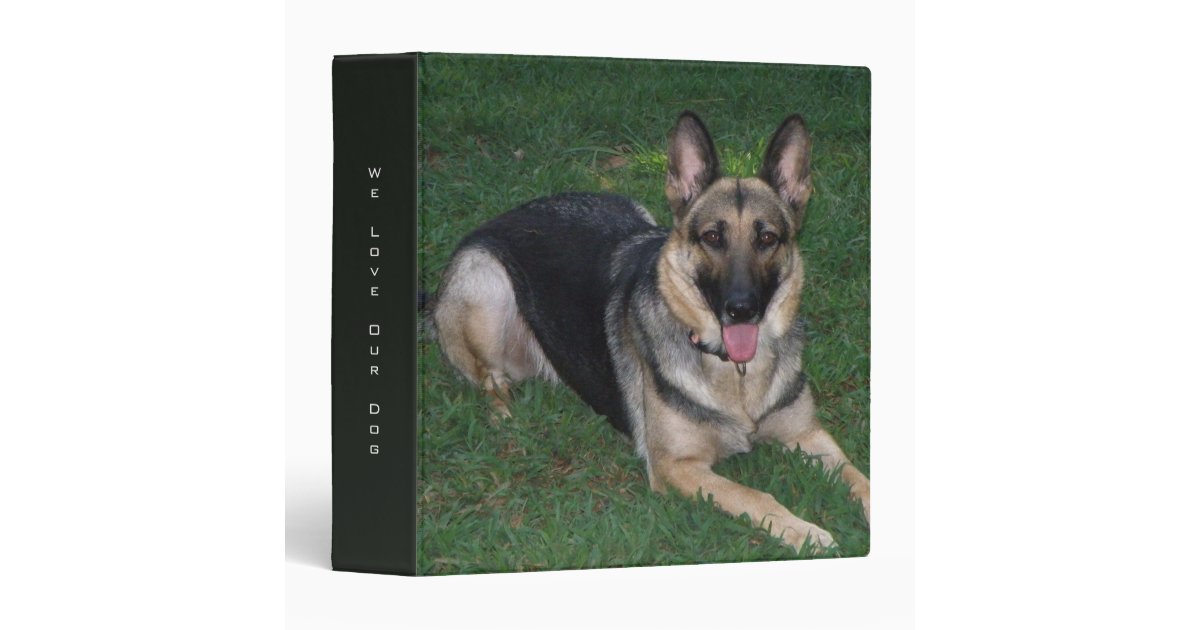 German Shepherd Dog Binder | Zazzle