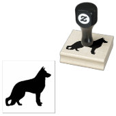 German Shepherd Dog Silhouette Rubber Stamp | Zazzle