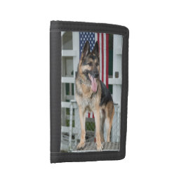 German Shepherd Dog Tri-fold Wallet | Zazzle