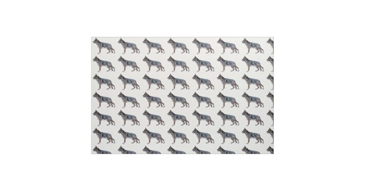 German Shepherd fabric | Zazzle