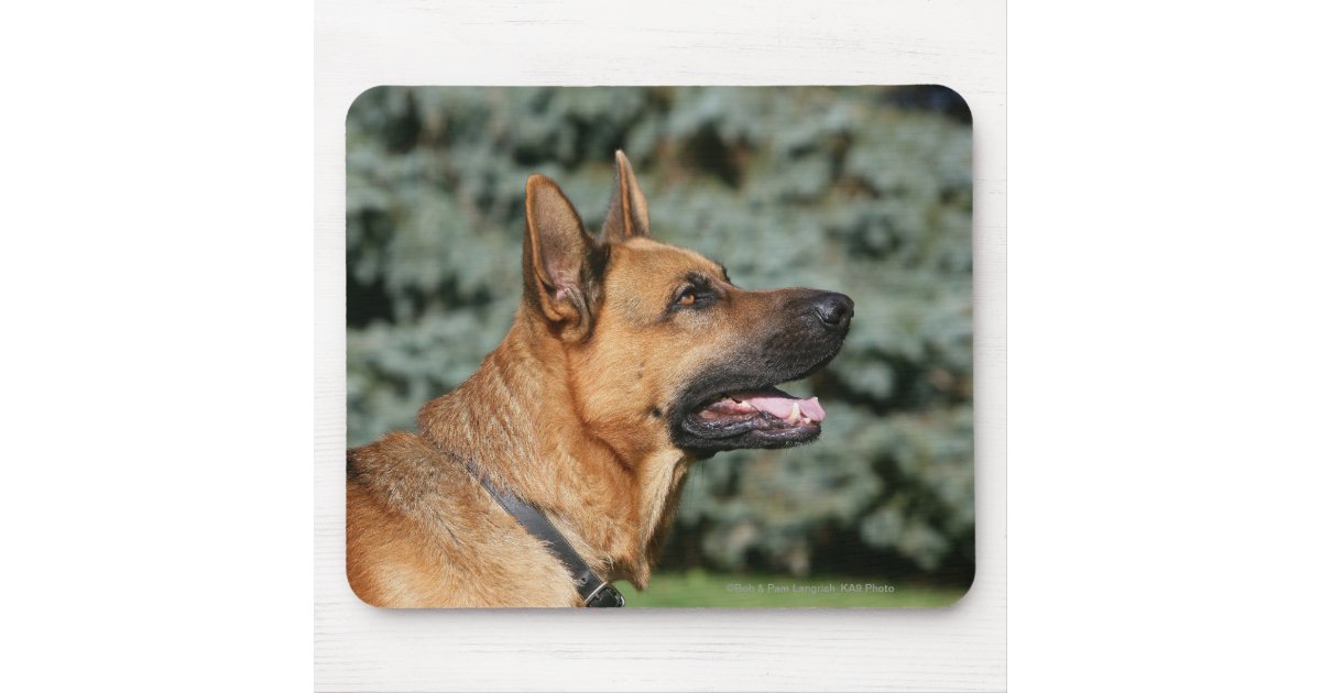 German Shepherd Headshot 1 Mouse Pad | Zazzle