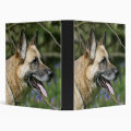German Shepherd Headshot 3 3 Ring Binder | Zazzle