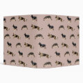 German Shepherd Pattern (Pink) 3 Ring Binder | Zazzle