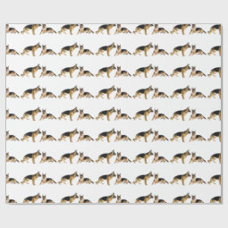 German Shepherd Police K9 Dogs Wrapping Paper | Zazzle