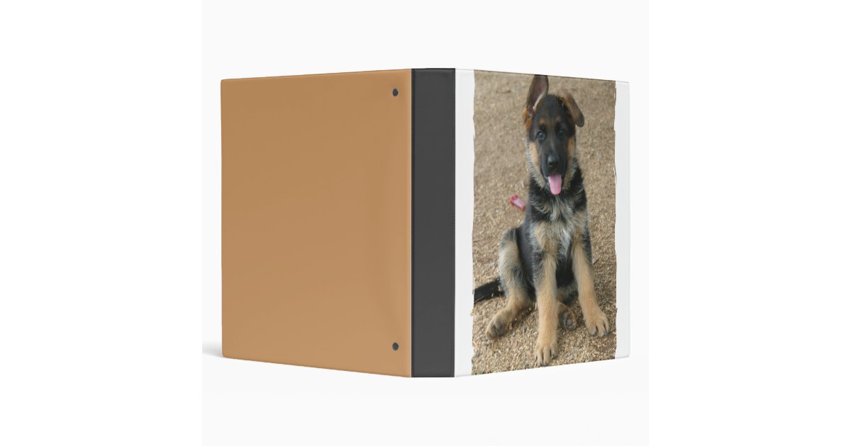 German Shepherd Puppy Binder | Zazzle