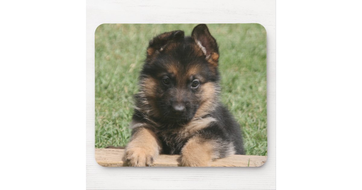 German Shepherd Puppy Mouse Pad | Zazzle