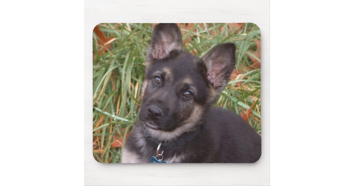 German Shepherd Puppy Mouse Pad | Zazzle