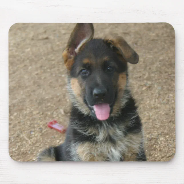 German Shepherd Puppy Mouse Pad | Zazzle
