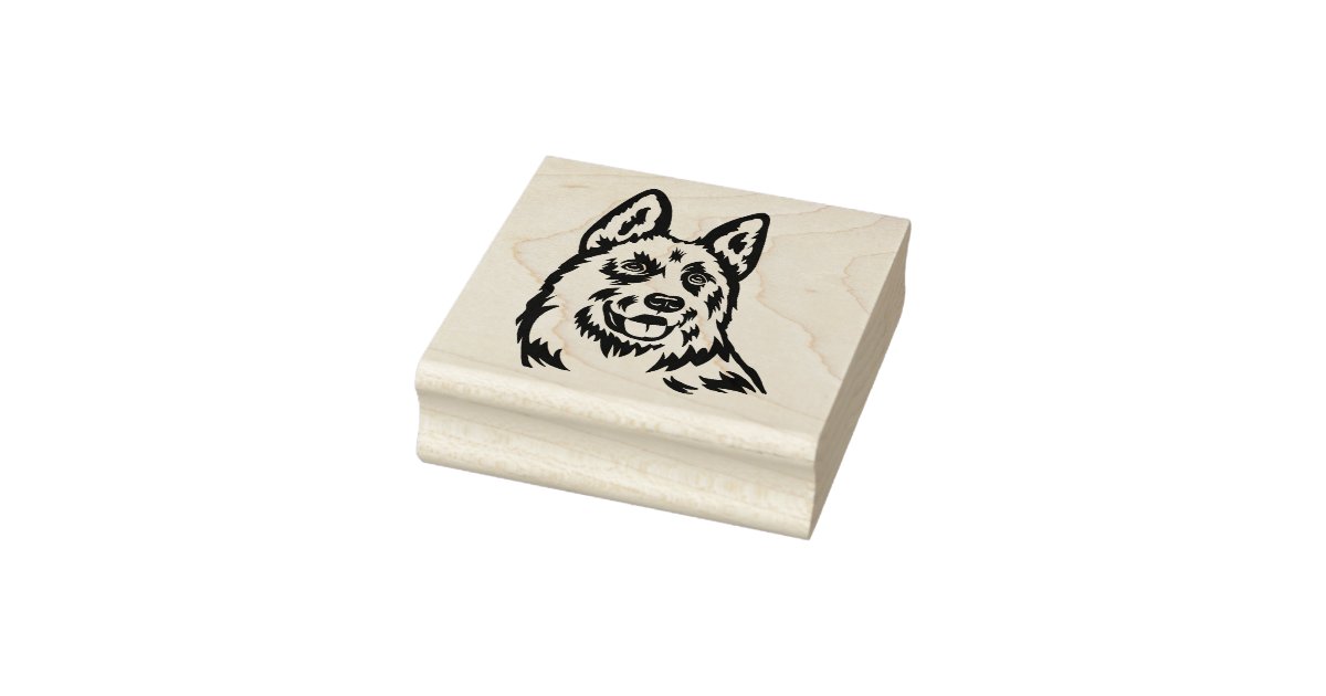 German Shepherd Rubber Stamp | Zazzle