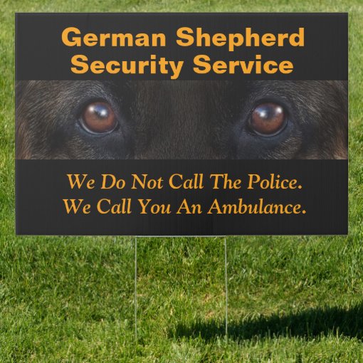German Shepherd Warning Sign | Zazzle