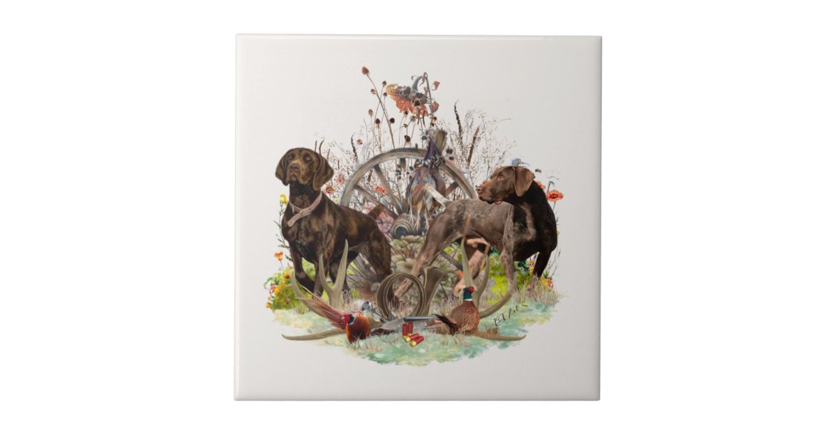 German Shorthaired Pointer Ceramic Tile | Zazzle