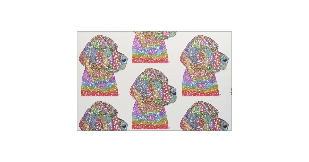 German Shorthaired Pointer GSP Fabric | Zazzle