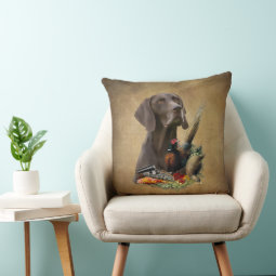 German Shorthaired Pointer GSP Throw Pillow | Zazzle