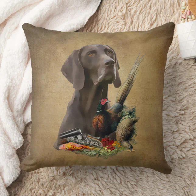 German Shorthaired Pointer GSP Throw Pillow | Zazzle