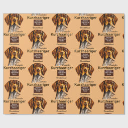 German Shorthaired Pointer Kurzhaar Wrapping Paper | Zazzle