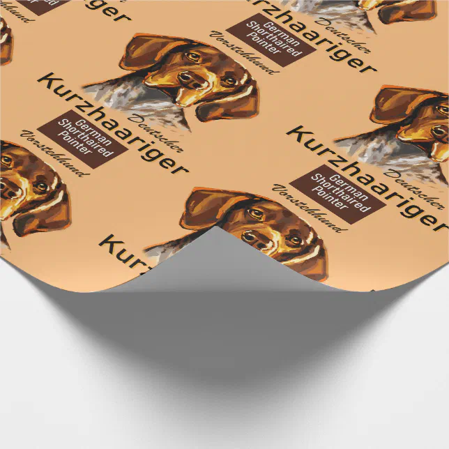 German Shorthaired Pointer Kurzhaar Wrapping Paper | Zazzle