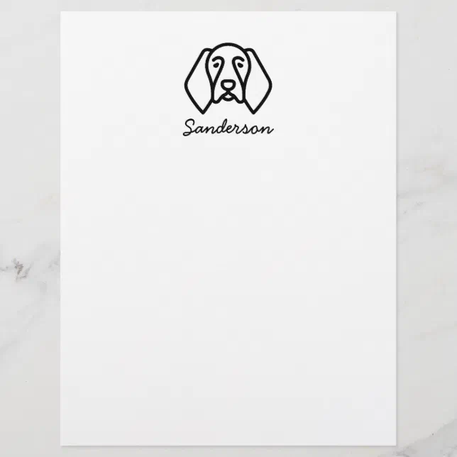 German Shorthaired Pointer Stationery Letterhead | Zazzle