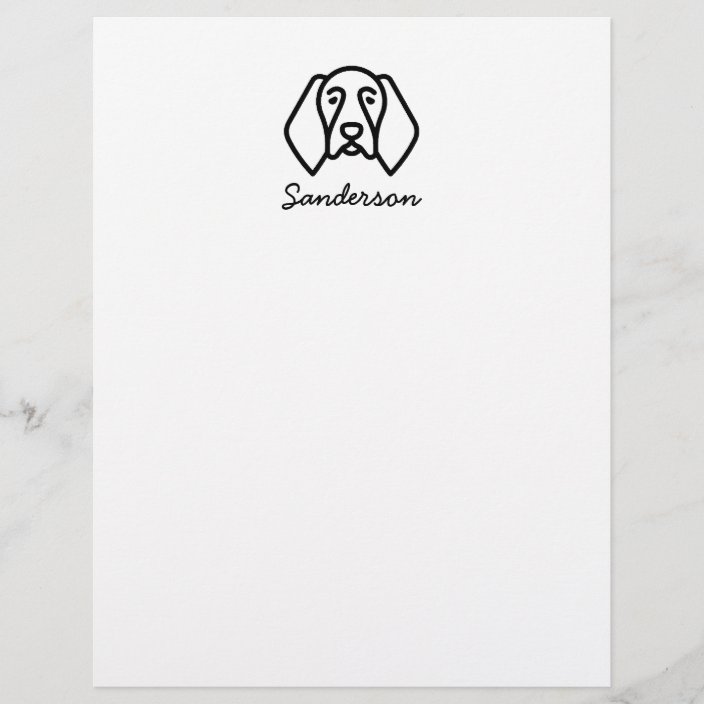 German Shorthaired Pointer Stationery Letterhead | Zazzle.com