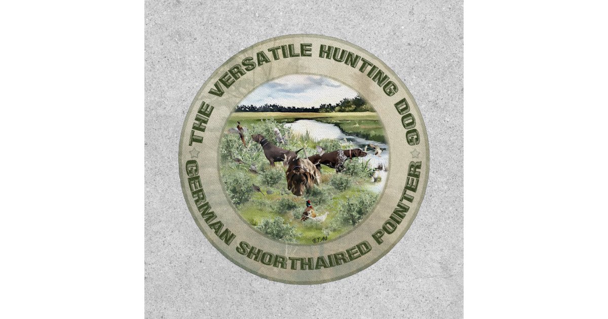German Shorthaired pointer sticker Patch | Zazzle