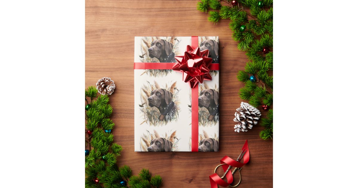 German Shorthaired Pointer Wrapping Paper | Zazzle