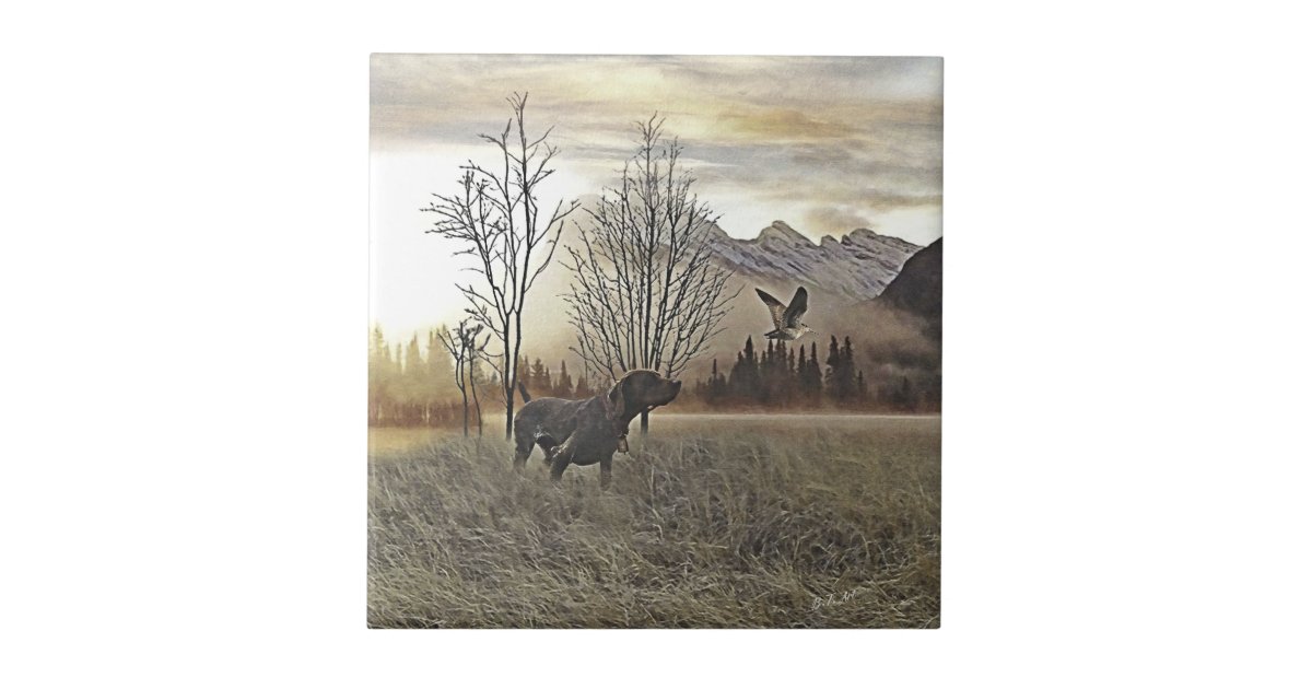 German Shorthaired Pointers Ceramic Tile | Zazzle