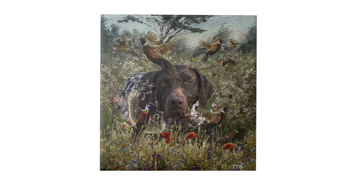 German Shorthaired Pointers Ceramic Tile | Zazzle