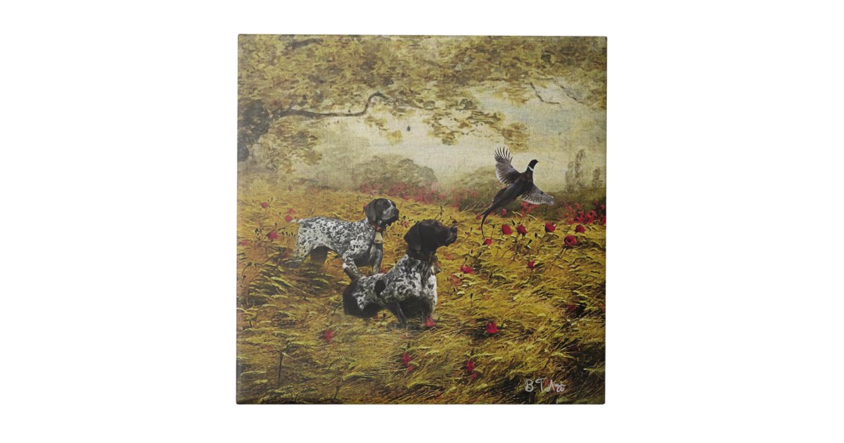 German Shorthaired Pointers Ceramic Tile | Zazzle