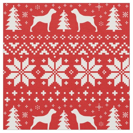 German Shorthaired Pointers Dog Art Fabric | Zazzle