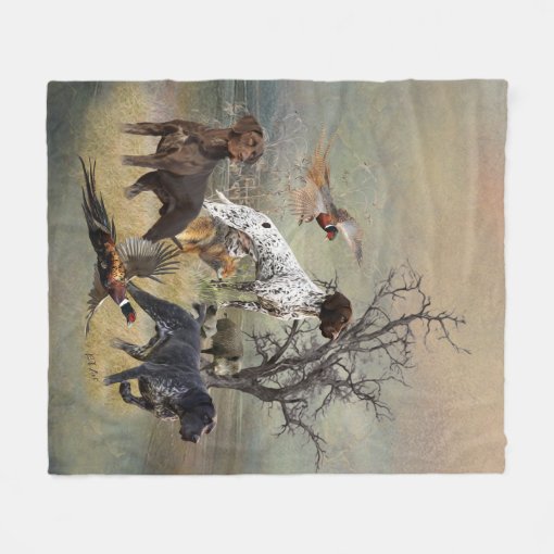 German Shorthaired Pointers (GSP) Fleece Blanket | Zazzle