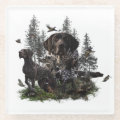 German Shorthaired Pointers (GSP) Glass Coaster | Zazzle
