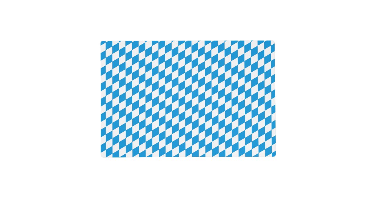 German State Of Bavaria - Flag Colors Pattern Placemat | Zazzle