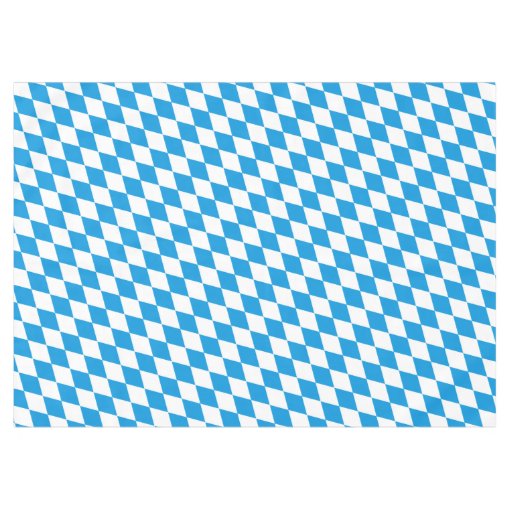 GERMAN STATE OF BAVARIA Flag Colors pattern Tablecloth | Zazzle