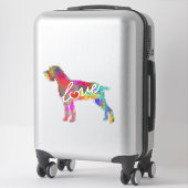 German Wirehaired Pointer Love Decal / Sticker | Zazzle