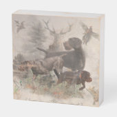German Wirehaired Pointer Wooden Box Sign | Zazzle